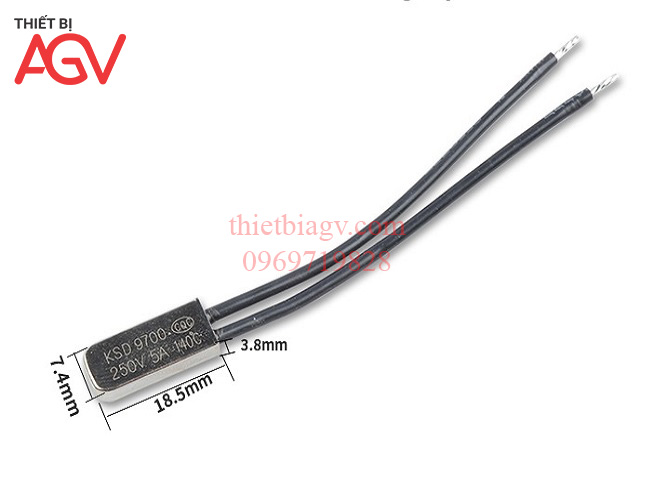 Cầu chì nhiệt 50 độ 5A 250V KSD9700 | Linh kiện AGV, Linh kiện điện tử